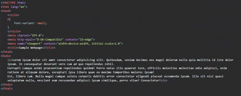 CSS Font Variant Gyanipandit Programming