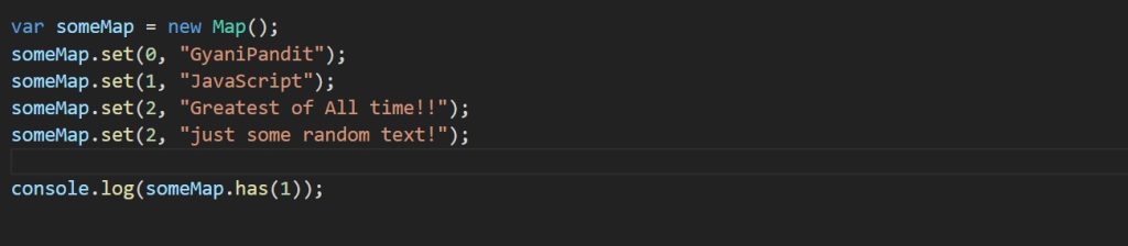 JavaScript Map has() Method | Gyanipandit Programming