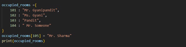 Adding Key Value Pair To Dictionary Python