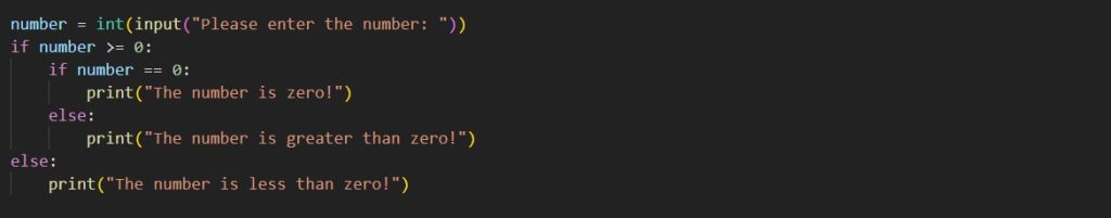 Nested If Statements Python